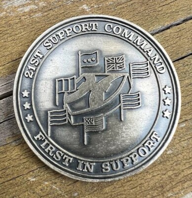Army 21st Support Command Commanding General Vintage Challenge Coin | eBay