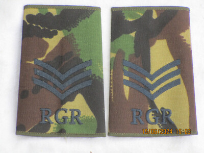 Sergeant, RGR,Royal Gurkha Rifles Rank Slides,British Army,DPM,70x110mm ...