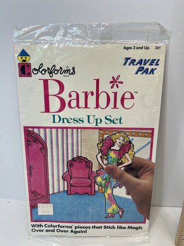 Barbie Colorforms, Dress Up Set, Travel Pak, unused, 1989, Mattel | eBay