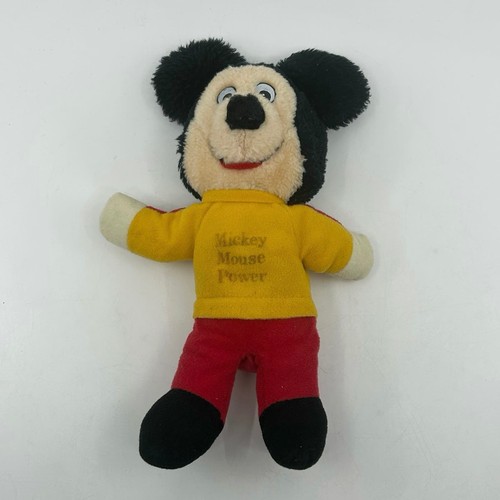 Mickey Mouse Power Vintage Knickerbocker Plush Stuffed Animal Toy Kids ...