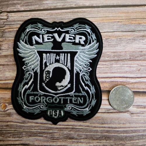 POW MIA Never Forget Prisoner Of War Military Army Vintage Embroidered ...