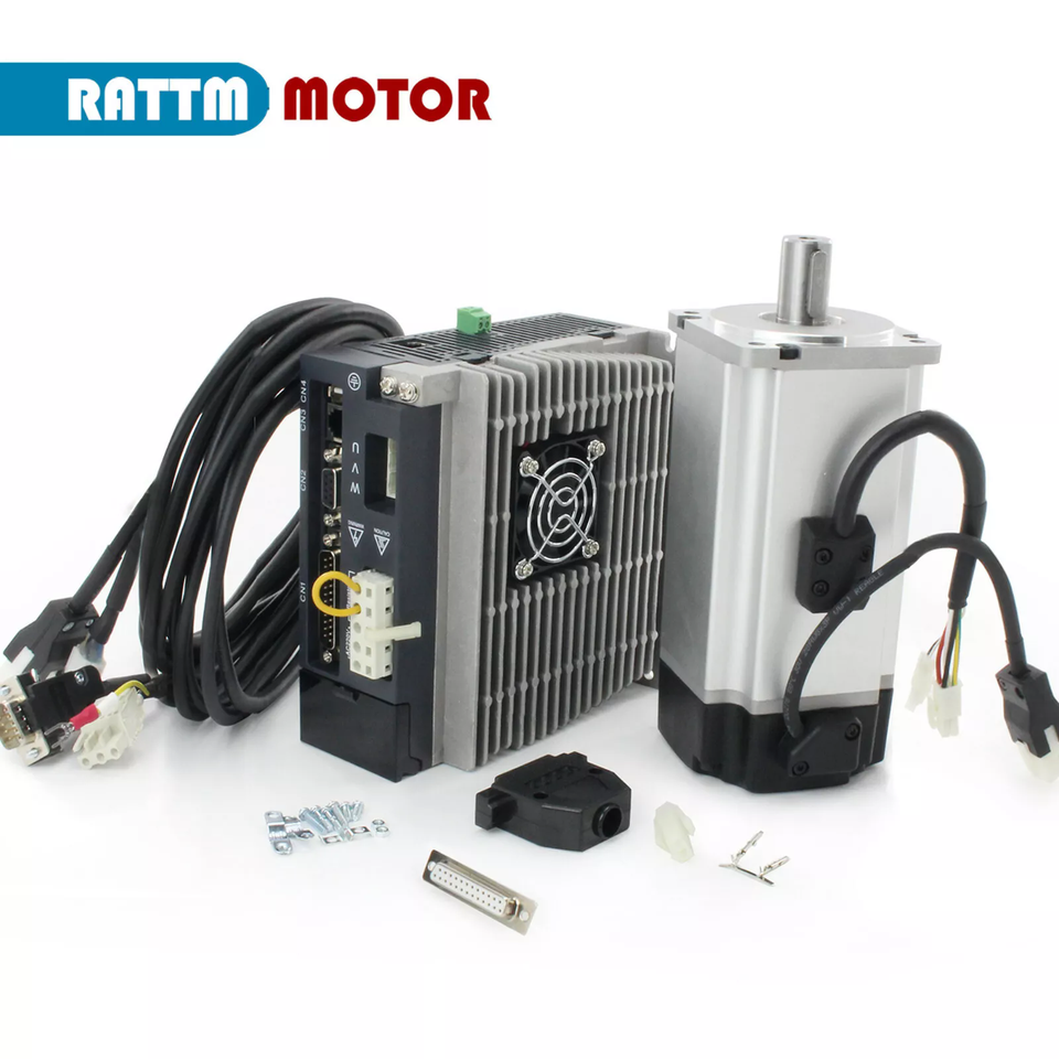 CNC 400W/750W /1KW /1500W 1.5KW AC Servo Motor Drive Controller kit ...