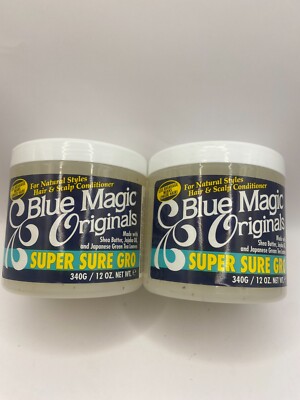 Blue Magic Super Sure Gro Hair & Scalp Conditioner. Pack of 2 (12 oz X ...