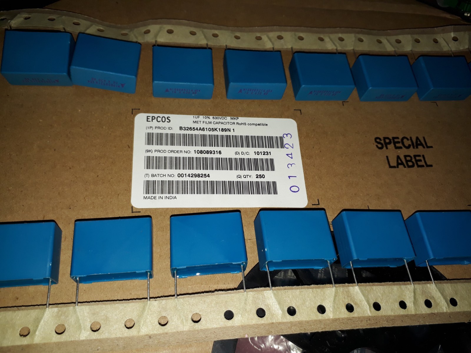 8PCS NEW EPCOS SIEMENS 1uF 630V MATCHED TO +-1% HQ MKP FILM- CAPS FOR ...