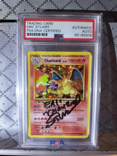 PSA Signed Charizard Holo Evolutions XY #011/108 (Eric Stuart) | eBay
