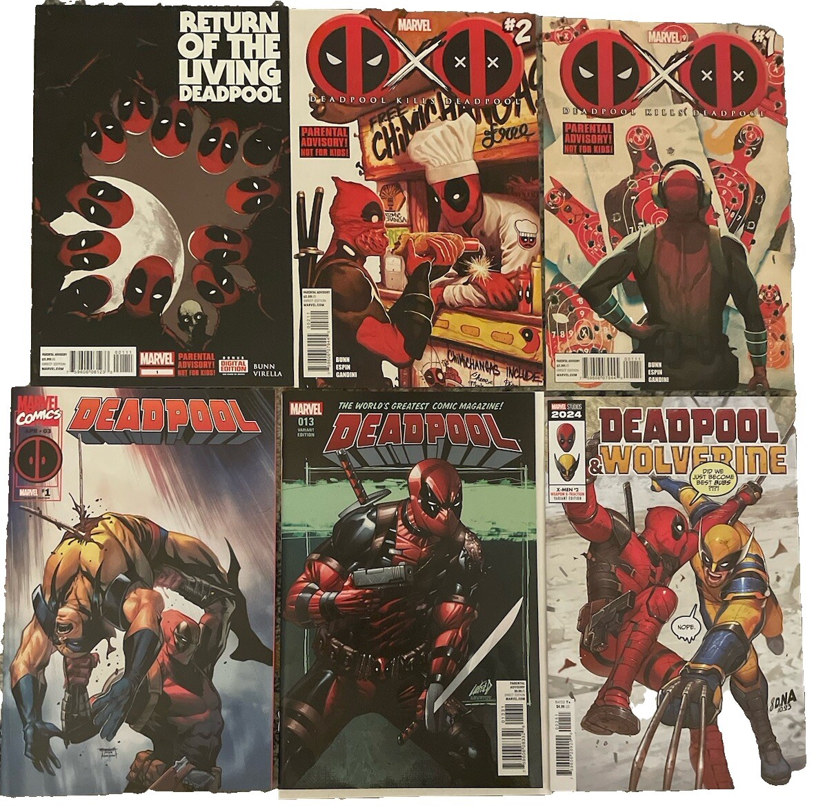 Deadpool Lot - 1:100 Variants, Liefeld, Wolverine, LIMITED TIME PRICE ...