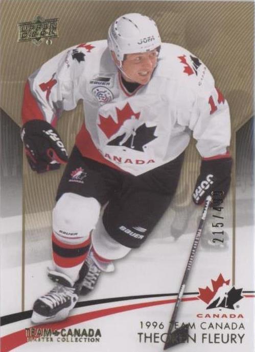2015 Upper Deck Team Canada Master Collection - Theoren Fleury #19 /499 ...