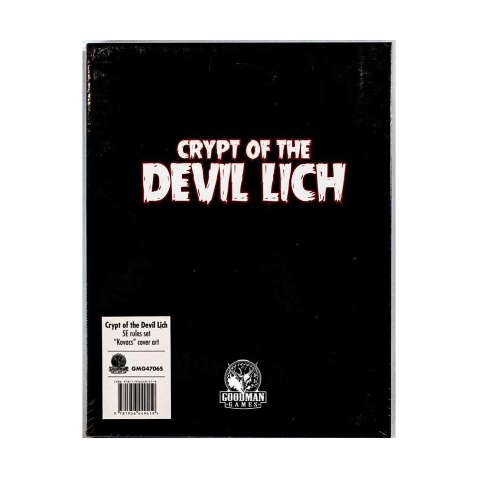 Goodman Game D&D 5e Crypt of the Devil Lich (Kovacs Cover Art Ed) (5 SW ...