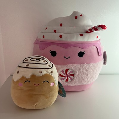 Peppermint Mocha Cinnamon Roll Squishmallow Bundle Chanel Ethel Bundle ...
