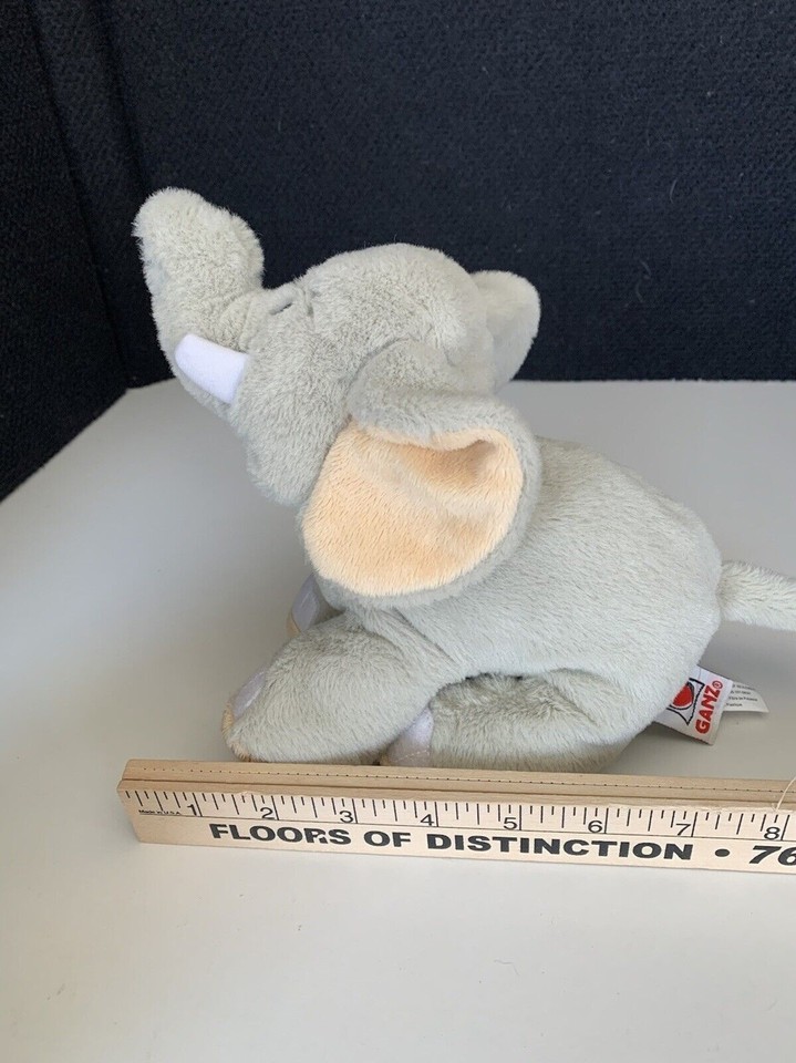 Ganz Webkinz Velvety Elephant Plush Gray Stuffed Animal With Tusks Soft ...