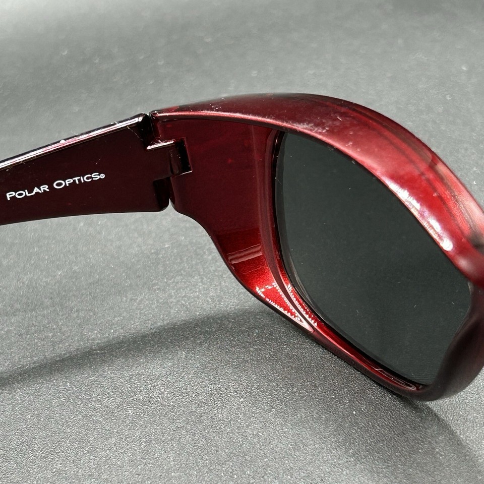 Polar Optics PO FO-018 Fitover Sunglasses Wine Jeweled Polarized Used ...