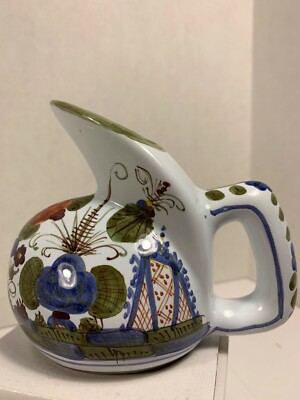 italian S.Stephano C. ceramic small pitcher with hand painted design | eBay