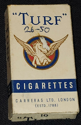 1940's - TURF CIGARETTES - EMPTY PACK - BRITISH AIRCRAFT CARD #37 ...