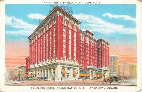 Postcard Pantlind Hotel Grand Rapids Michigan | eBay