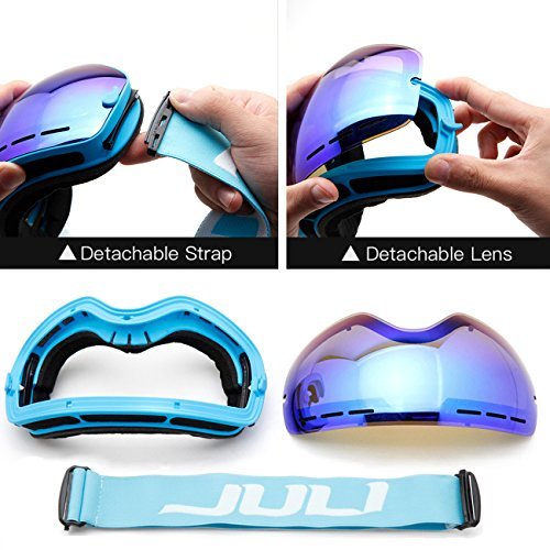 JULI Ski GogglesWinter Snow Sports Snowboard Goggles with Anti-fog UV ...