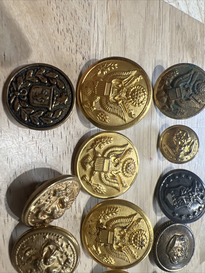 Vintage US Military Button Lot of 25 Buttons. all sizes.. | eBay