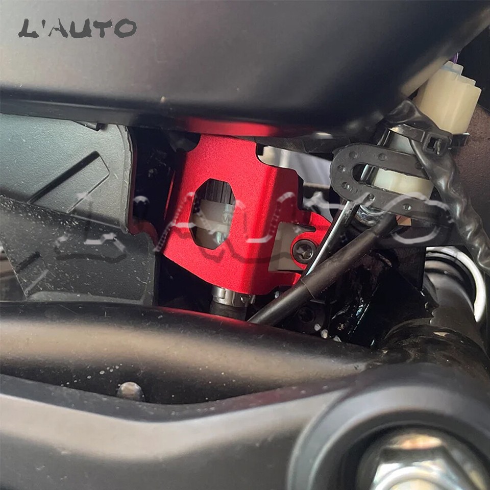 Red Rear Brake Fluid Oil Tank Reservoir Guard Cover For Yamaha Raptor ...