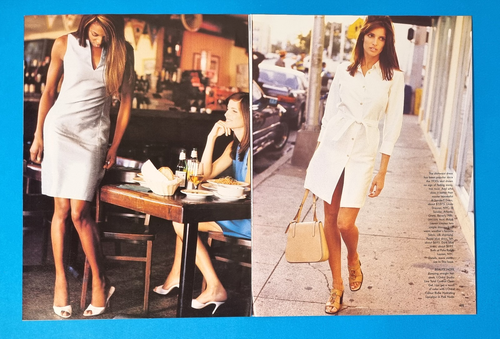 90s Heels Magazine Print AD 3 Page Supermodel Stephanie Fashion ...