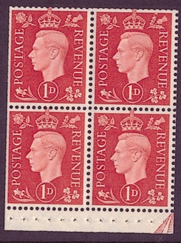 George VI - QB11a 4 x 1d scarlet booklet pane. Perf I. MH. Cat £175. | eBay