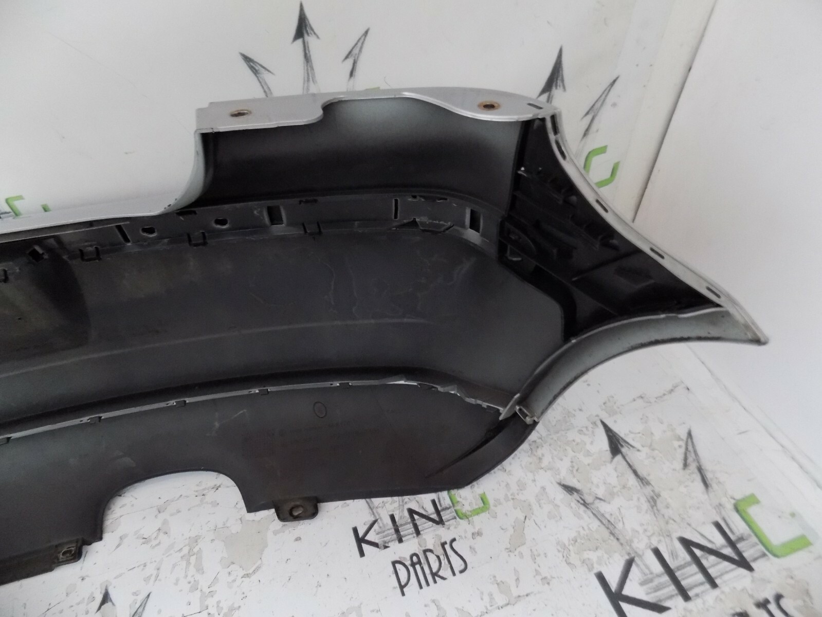 VW POLO 6Q 2001-2004 SILVER REAR BUMPER GENUINE 6Q6807421 / 6Q6807521# ...