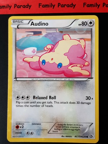 Audino 80hp RC17/RC25 Pokemon Card Legendary Treasures New | eBay