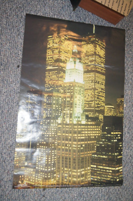 World Trade Center Twin Towers Tribute Poster 34x22 United Way | eBay