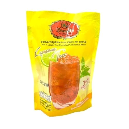 Lemon Tea Instant Powder Thai Chatramue 3in1 Hot Iced Drink Beverage 5 ...