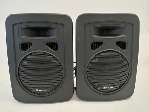 2 Skytec Speakers 170.309 8 Ohms 150W-300W Black 16” Tall Good Condition | eBay