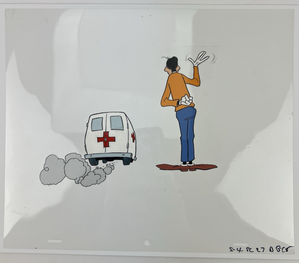 1970's Disney Goofy Animation cel w/Ambulance - Lost Educational ...