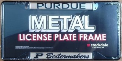 Purdue University Boilermakers Black Metal License Plate Frame Auto Tag ...
