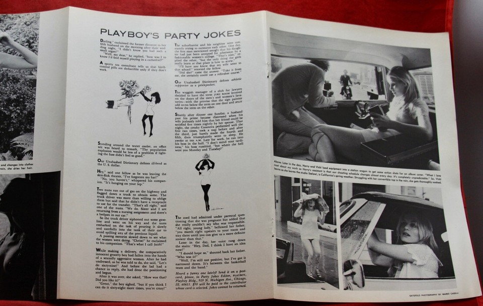 Playboy Magazine Replacement Centerfold April 1972 Vicki Peters Near ...