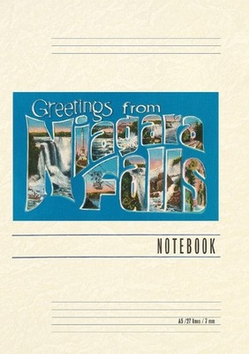 Vintage Lined Notebook Greetings from Niagara Falls by Found Image ...