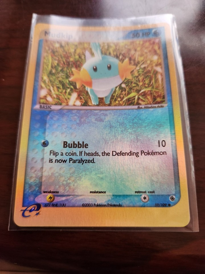 Pokemon Card Mudkip 59/109 Common Reverse Holo Ex Ruby & Sapphire | eBay