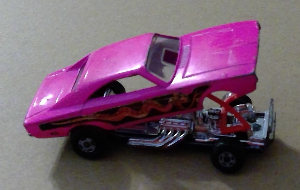 Matchbox 1971 Dodge Dragster Pink Rare Tan Base Superfast Vtg 1971 ...