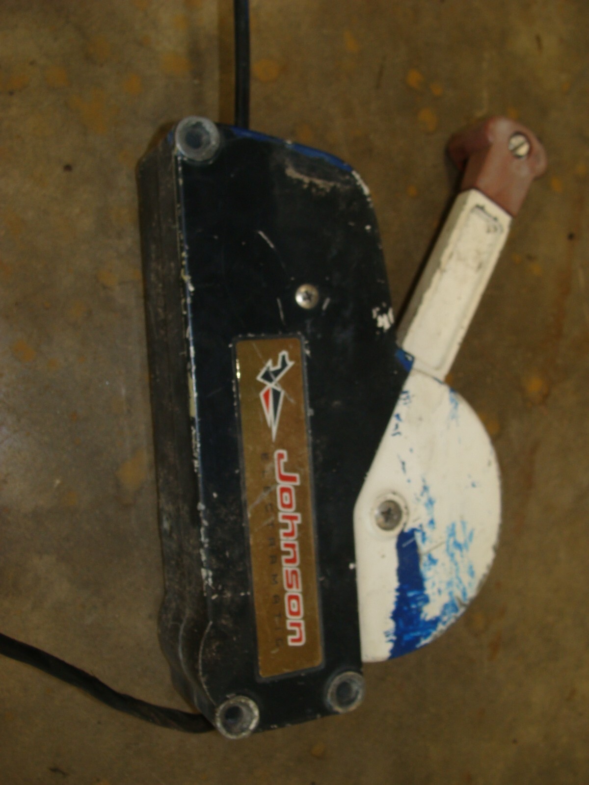 JOHNSON ELECTRAMATIC outboard CONTROL LEVER boat marine remote side ...