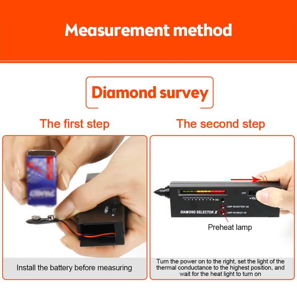 Portable Diamond Tester Selector Illuminated Jewelry Gemstone Testing ...