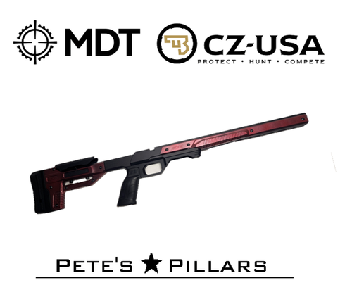MDT Oryx Rifle Upgraded Chassis Stock CZ 457 Red Shimmer 104751-RSH | eBay