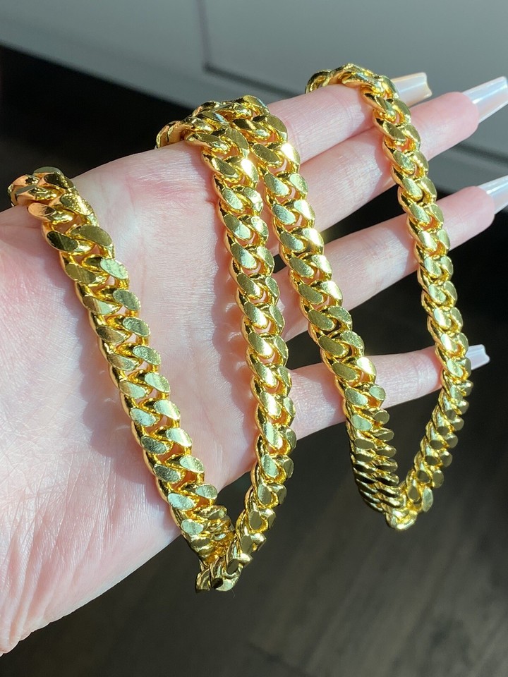 9999 24k Gold Cuban Link Chain 390 Gram 28” Long 10.9mm Width Custom ...