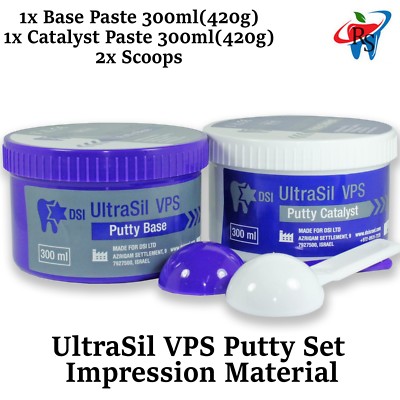 Dental UltraSil VPS Putty Impression Material Base + Catalyst Paste ...