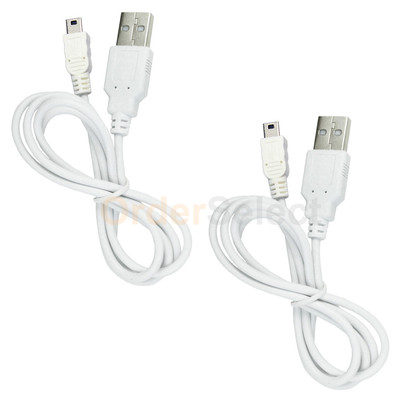 2 NEW HOT! USB Charger Cable for MP3 Sandisk Sansa Clip e130 e140 m240 ...