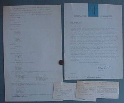 1939 Indiana Indianapolis Commercial Newspaper Democratic Club letter ...