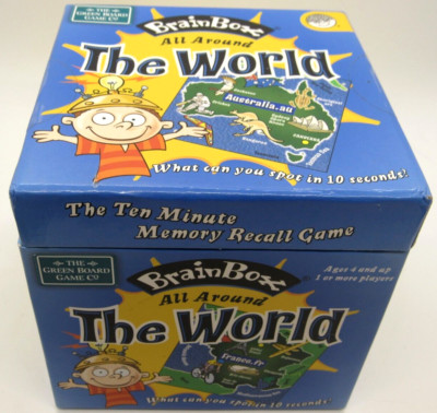 Brain Box ALL AROUND THE WORLD 10 Min Memory Recall Game NEW! MindWare ...