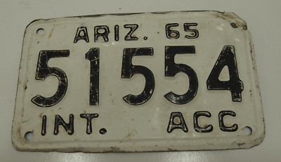 1965 Arizona Small License Plate | eBay