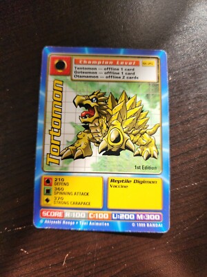 Digimon 1999 - Tortomon - St-25 - 1st Edition | eBay