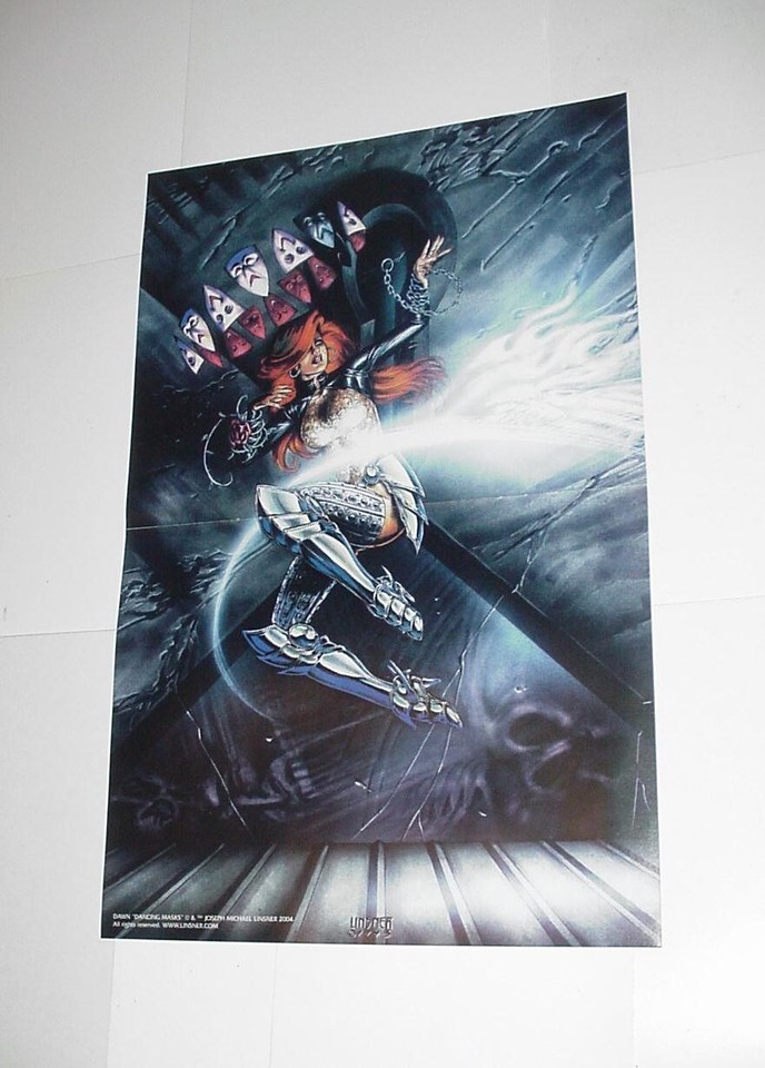 Dawn Poster # 7 Dancing Masks Joseph Michael Linsner Art x | eBay