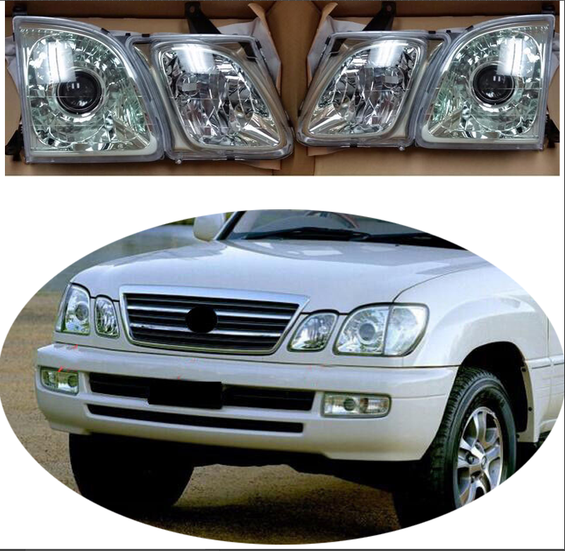Left & Right Front Head lamp Headlights Assembly Set For LEXUS LX470 ...