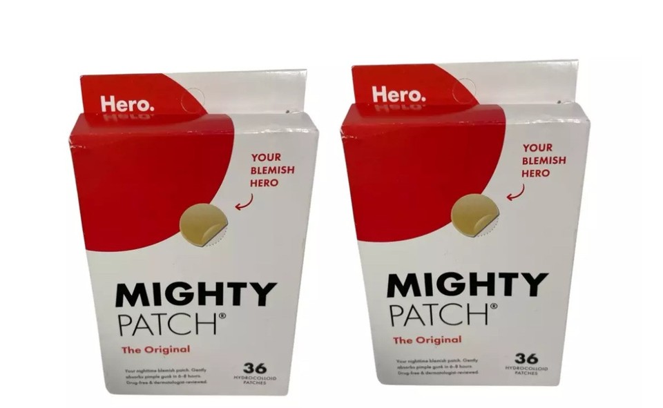 Mighty Patch 2-pack Blemish Hero 36 X2 PACKS Exp2026 Boxes Pimples Acne ...
