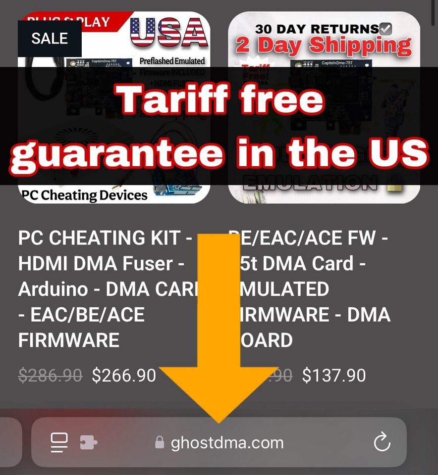 PC CHEATING KIT - HDMI DMA Fuser - Arduino - DMA CARD - EAC/BE/ACE ...