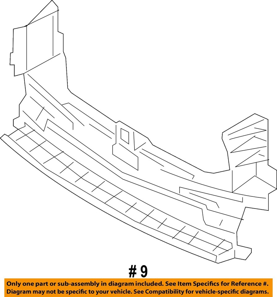 MAZDA OEM 17-18 CX-5 Radiator Core Support-Air Guide KB8A501C0C | eBay