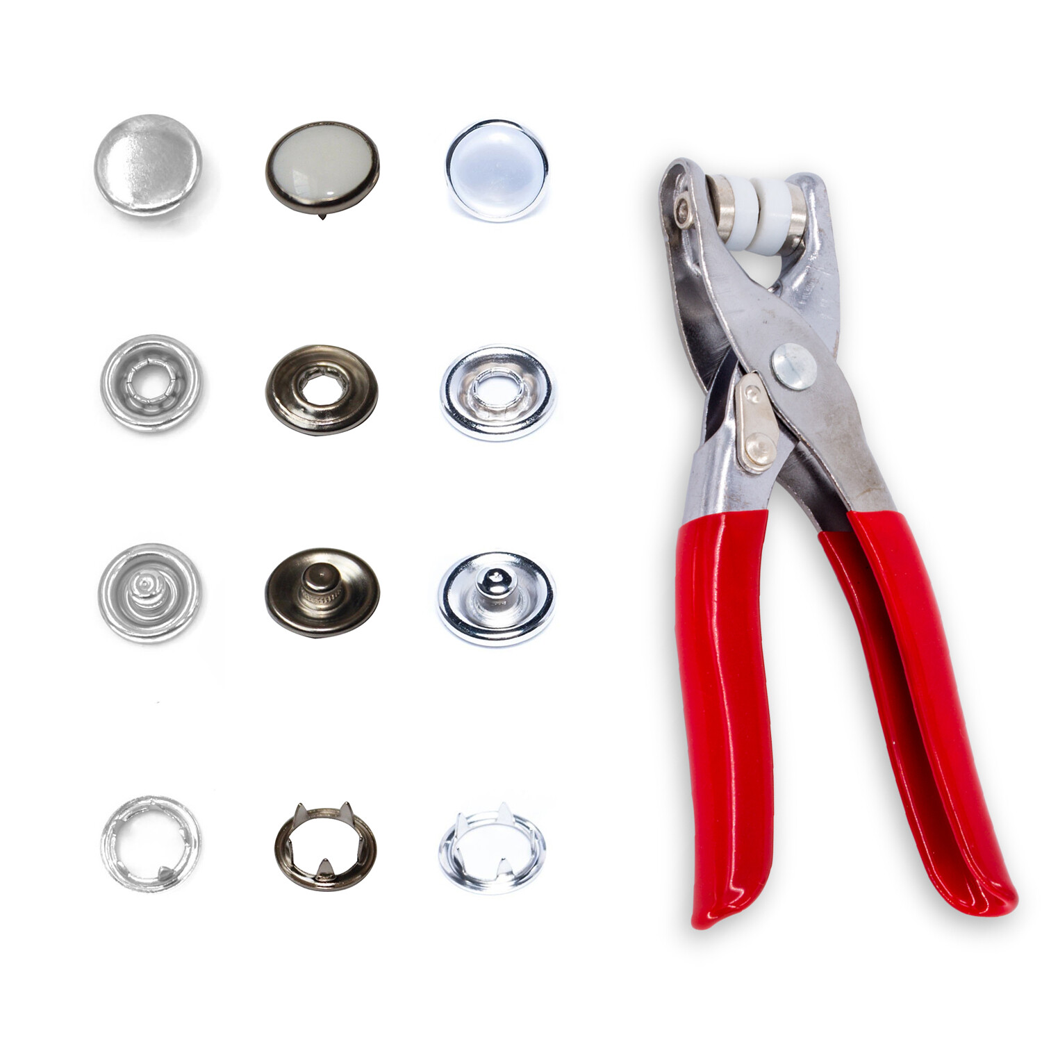 Pliers Ring Press Studs Snap Popper Fasteners Tool kit for Dresses ...